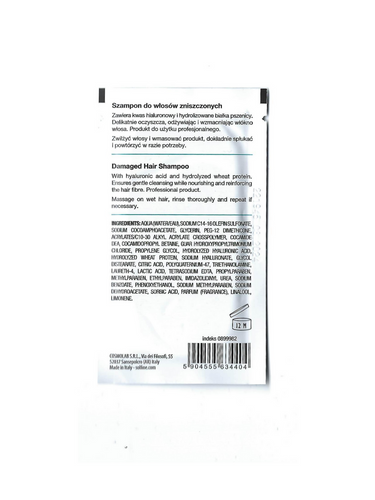 Solfine Care szampon do włosów zniszczonych damaged 10ml - sklep Fryzart.pl